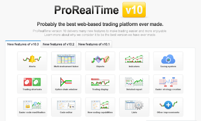 ProRealTime version 10.3 – complete list of new features | ProRealTime trading