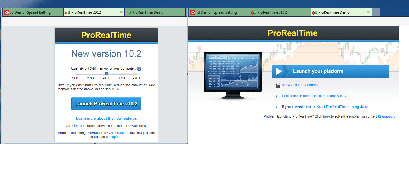 New ProRealTime Launcher : Forum ProRealTime platform support - ProRealTime
