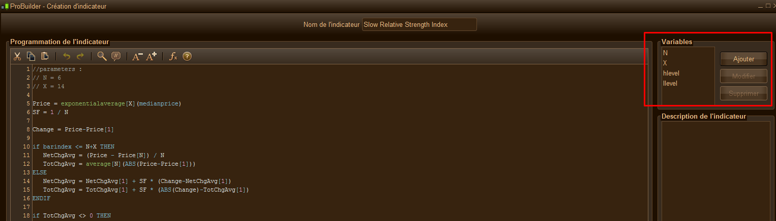 Passage de variable par fonction CALL : Forum Support ProOrder - ProRealTime