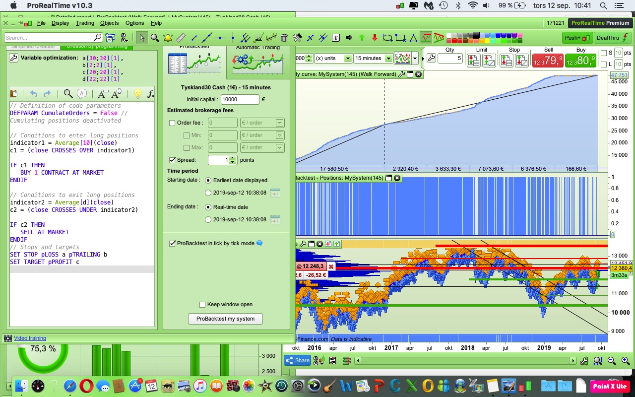 Help take position quickly!? : Forum ProOrder support - ProRealTime